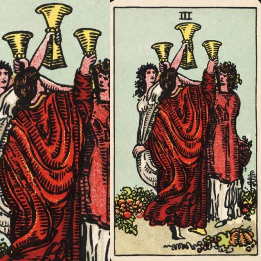Three of Cups tarot card meaning, symbolism & more